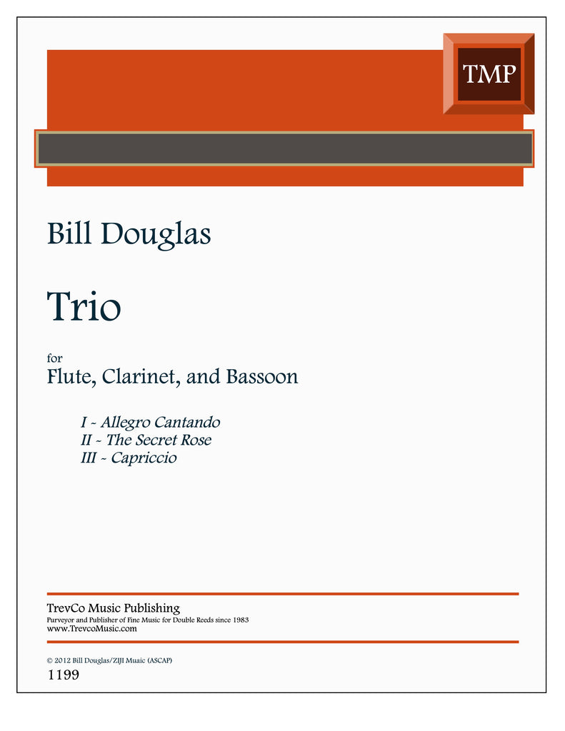 Trio (score & parts) - FL/CL/BSN (PDF) - Trevco Music